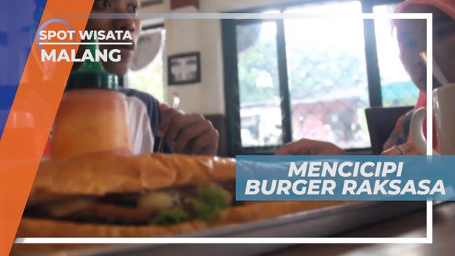Burger Buto, Kuliner Berukuran Jumbo Untuk Dinikmati 4 Orang, Kota Malang