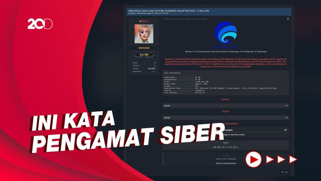 Heboh Dugaan Kebocoran 1,3 Miliar Data Registrasi SIM Prabayar Heboh Dugaan Kebocoran 1,3 Miliar Data Registrasi SIM Prabayar