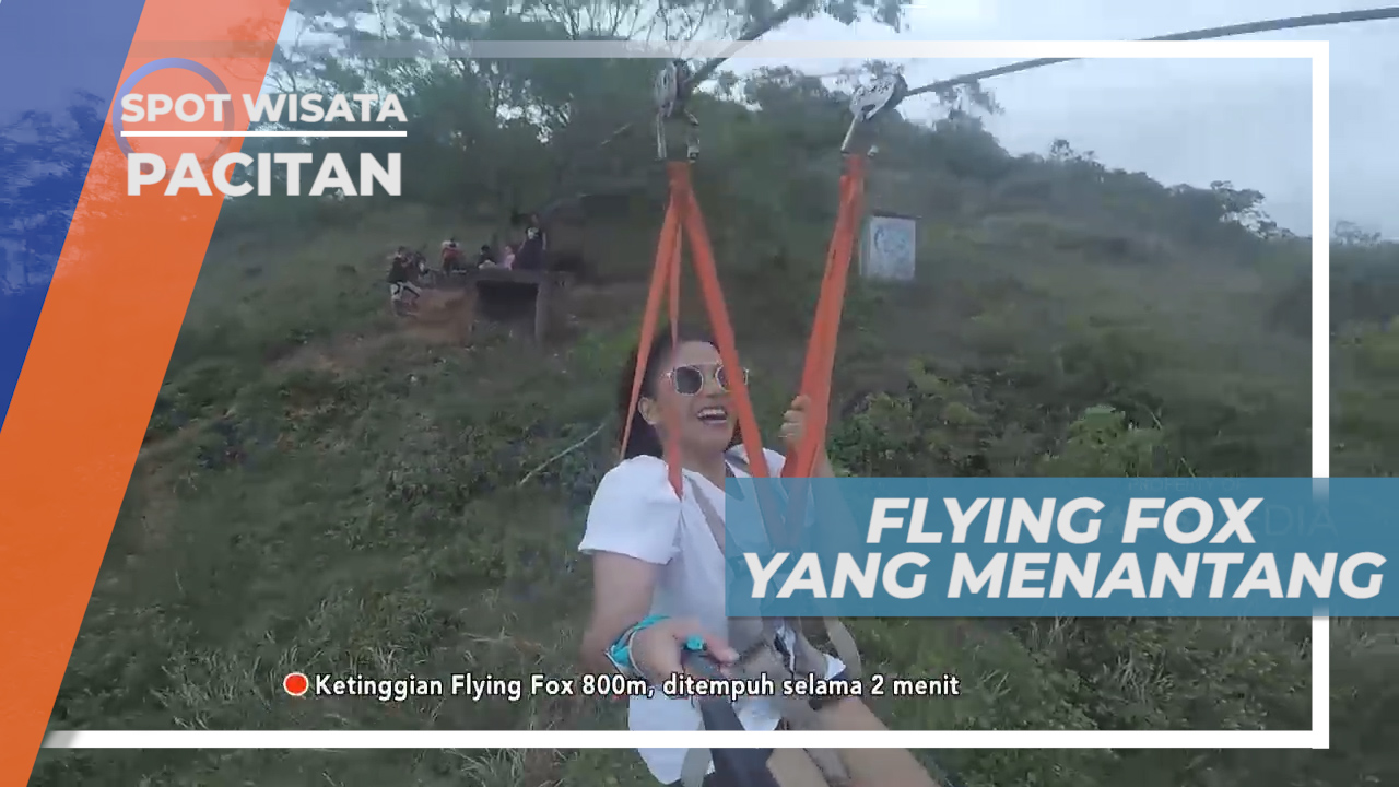 Pantai Taman Pacitan, Tempat Flying Fox Tertinggi di Indonesia