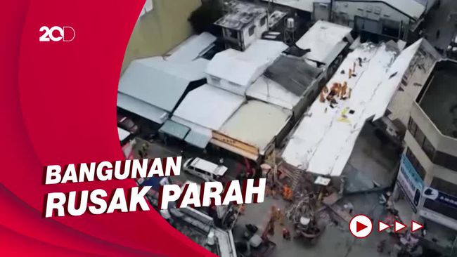 Kondisi Bangunan Di Taiwan Ambruk Usai Diguncang Gempa Kuat M 72