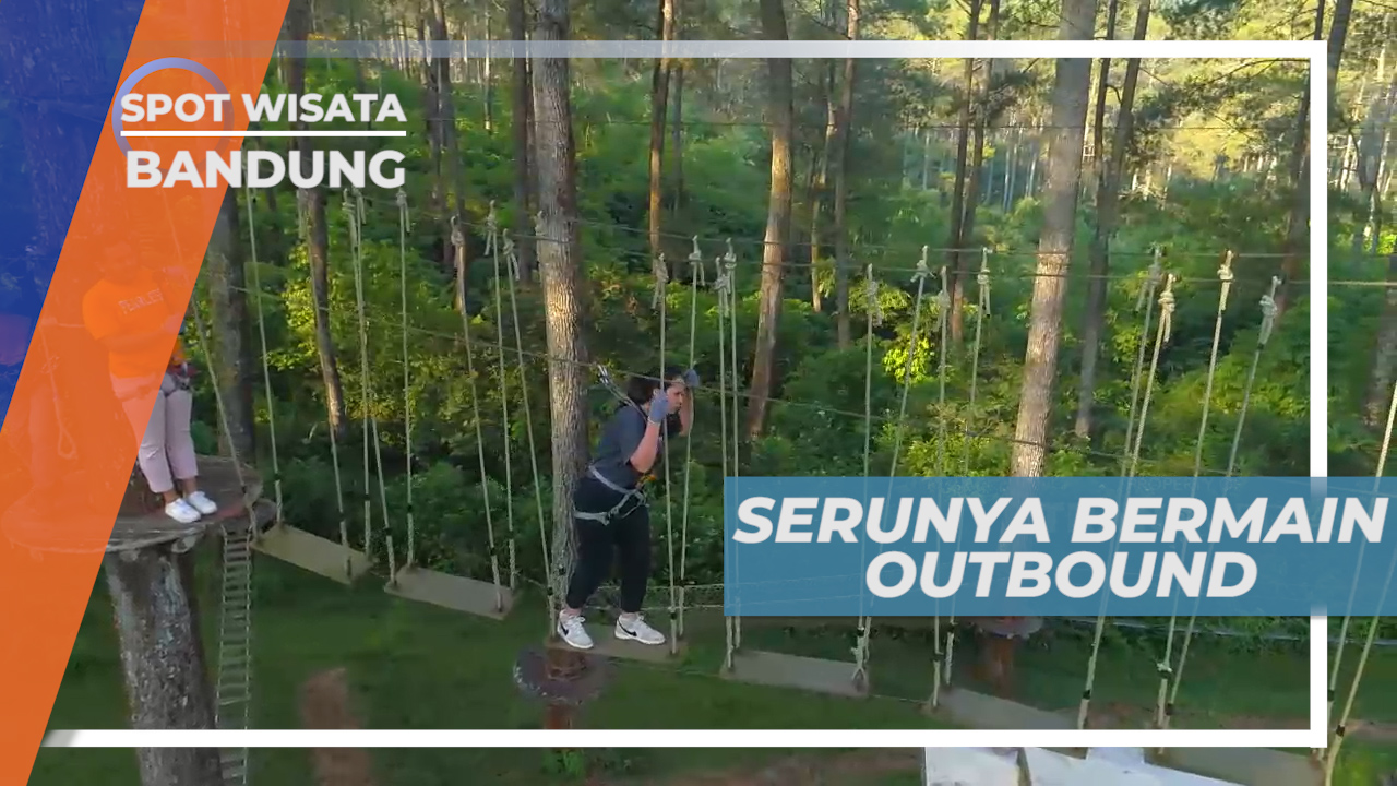 Serunya Taklukkan Setiap Rintangan Bermain Outbound, Bandung