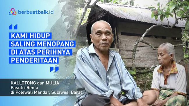Saling Menopang, Pasutri Renta Hidup Sebatang Kara di Gubuk Tengah Hutan