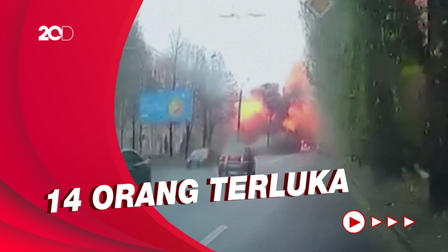 Detik-detik Rudal Rusia Hantam Dnipro Ukraina