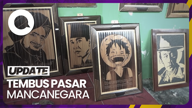 Meraup Cuan dari Lukisan Ukir Bambu