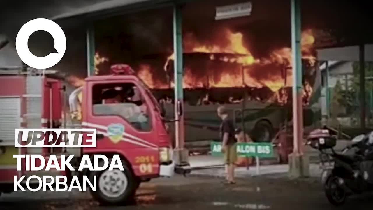 Bus Budiman di Tasik Terbakar di Garasi saat Pemeliharaan