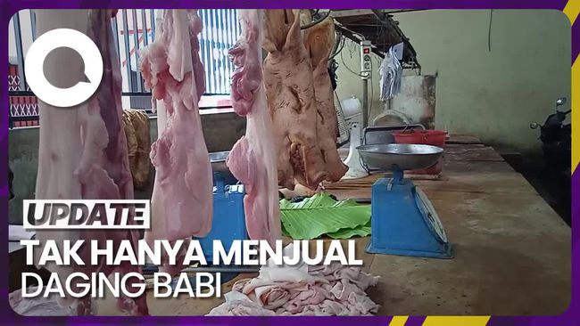 Berkeliling ke Pasar Babi yang Populer di Singkawang