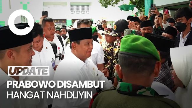 Hadiri Peringatan 1 Abad NU, Prabowo Diteriaki Presiden Hadiri Peringatan 1 Abad NU, Prabowo Diteriaki Presiden