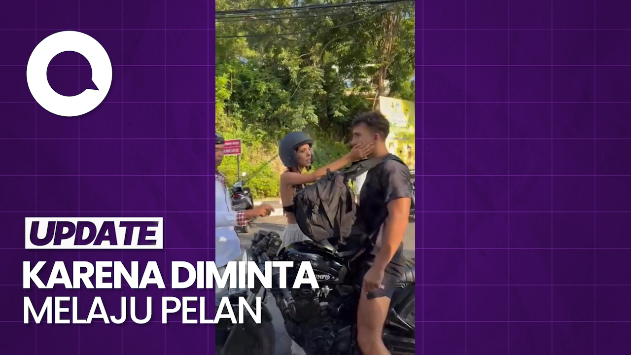 Viral Bule Ngamuk Tantang Duel Pecalang saat Upacara Melasti