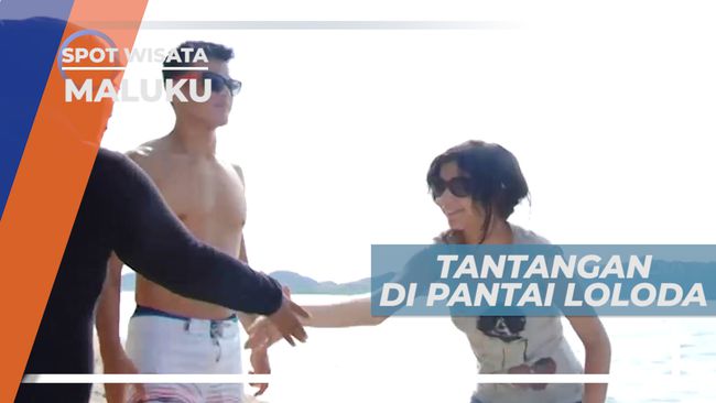 Seru-seruan Habiskan Waktu di Pantai Loloda, Maluku
