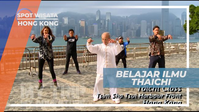 Menyambut Pagi Dengan Latihan Gerakan Taichi, Hong Kong