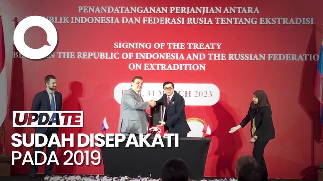 RI-Rusia Teken Perjanjian Ekstradisi, Permudah Basmi TPPU hingga Narkotika RI-Rusia Teken Perjanjian Ekstradisi, Permudah Basmi TPPU hingga Narkotika