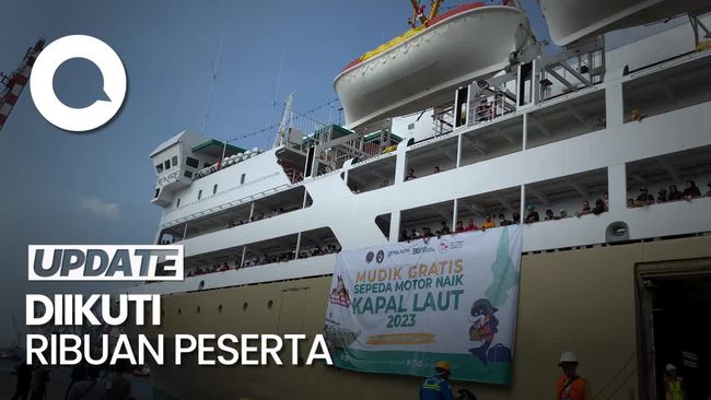 Menko PMK-Menhub Lepas Pemudik Motor Via Kapal Laut di Tanjung Priok
