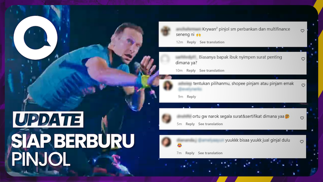 Ragam Komen Netizen Usai Lihat Harga Tiket Konser Coldplay di Jakarta