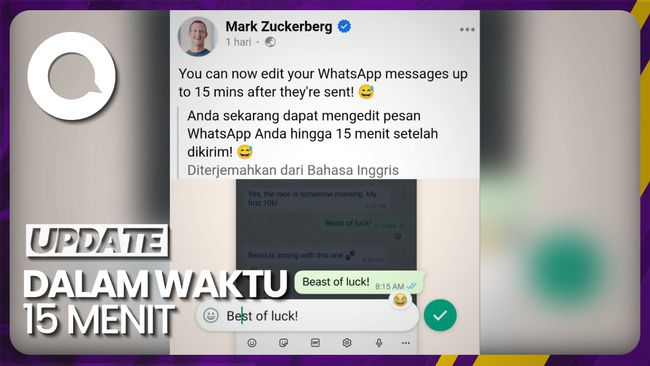 Akhirnya WhatsApp Punya Fitur Edit Pesan