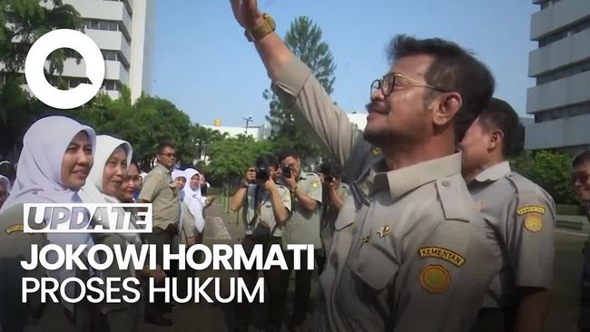 Jokowi Soal Mentan Yasin Limpo Diperiksa Kpk Hormati Proses Hukum