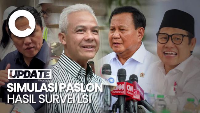 Survei LSI: Pasangan Ganjar-Erick Unggul Tipis dari Prabowo-Cak Imin Survei LSI: Pasangan Ganjar-Erick Unggul Tipis dari Prabowo-Cak Imin