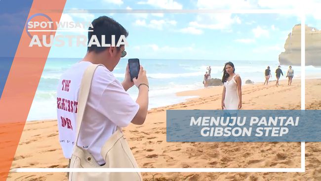 Menikmati Birunya Laut dan Lembutnya Pasir Pantai Gibson Steps, Australia Menikmati Birunya Laut dan Lembutnya Pasir Pantai Gibson Steps, Australia