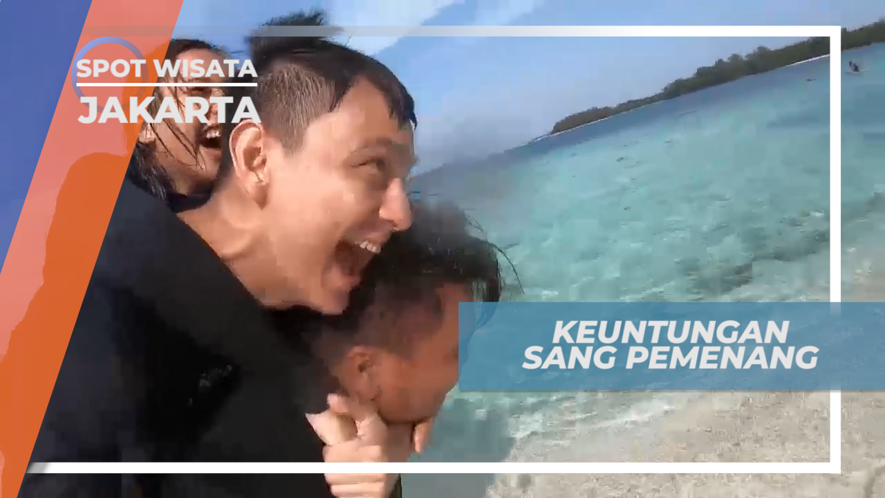 Keseruan Lomba Adu Floaties di Pulau Dolphin Kepulauan Seribu Keseruan Lomba Adu Floaties di Pulau Dolphin Kepulauan Seribu