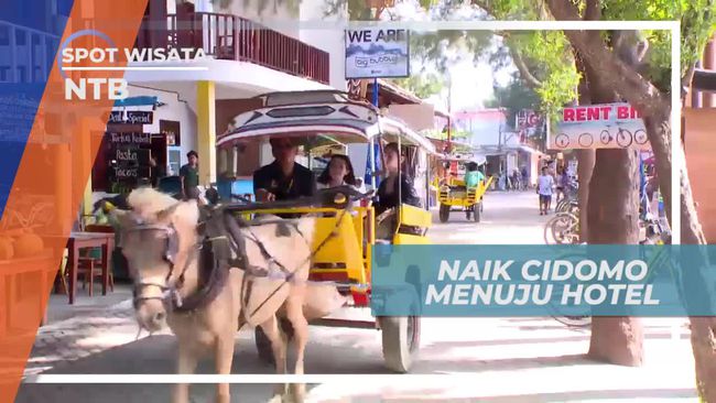 Mencoba Naik Cidomo, Sejenis Kereta Kuda di Gili Trawangan Lombok
