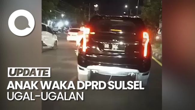 Heboh Pengendara Pajero Ugal-ugalan di Makassar Ternyata Anak Waka DPRD