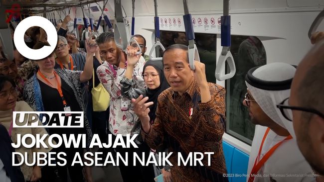 Kesan Para Dubes ASEAN Diajak Jokowi Jajal MRT
