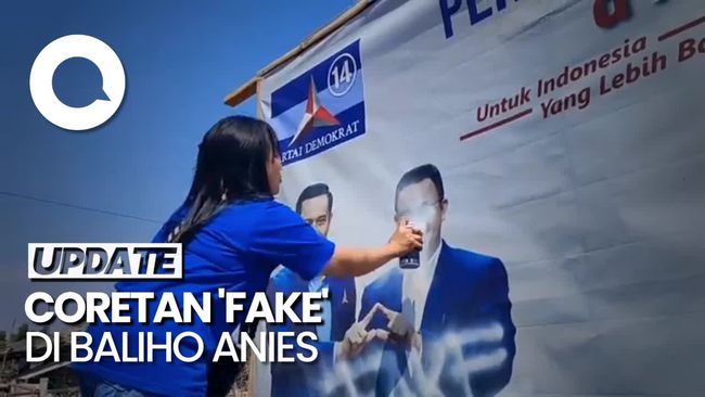 Kader Demokrat Pasuruan Ramai-ramai Coret Wajah Anies di Baliho Pakai Pilok Kader Demokrat Pasuruan Ramai-ramai Coret Wajah Anies di Baliho Pakai Pilok