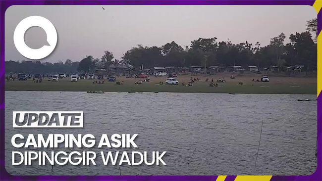 Asyiknya Camping di Tepi Waduk Gembong Pati