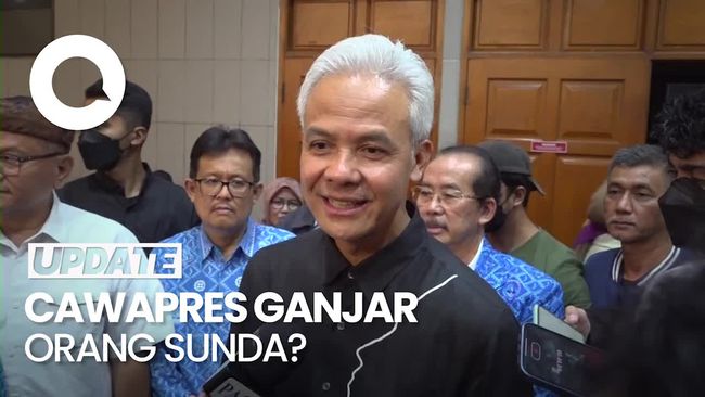 Jawaban Ganjar Saat Ditanya Cawapresnya Orang Sunda