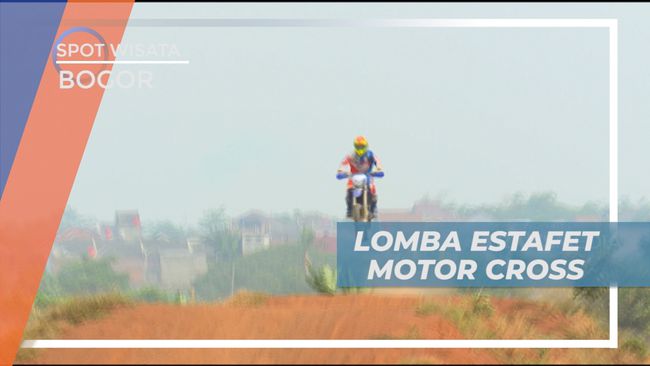Serunya Adu Cepet Lomba Estafet Motor Croos, Bogor