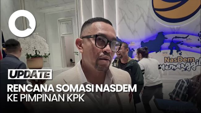 NasDem Pertimbangkan Somasi Pimpinan KPK soal Aliran Duit SYL