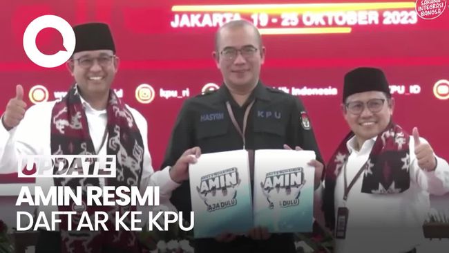 Anies-Cak Imin Resmi Daftar Capres-Cawapres ke KPU RI