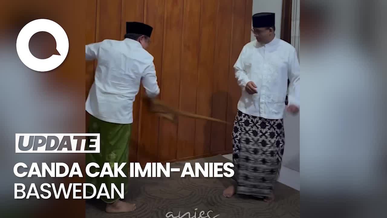 Kocak, Momen Cak Imin Slepet Anies Pakai Sarung Kocak, Momen Cak Imin Slepet Anies Pakai Sarung