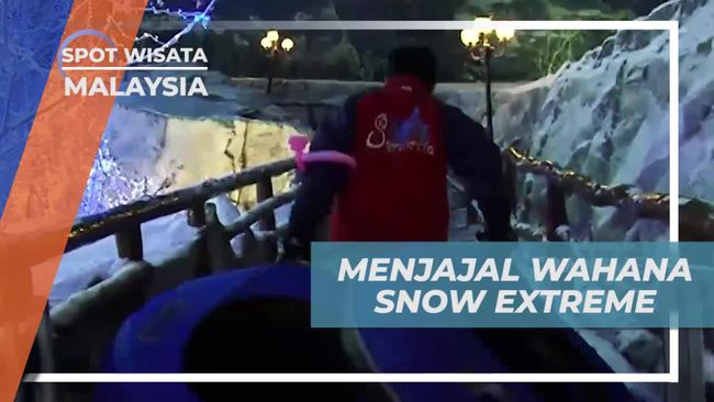 Meluncur Dengan Ban Dari Ketinggian, Keseruan di Snow Extreme Malaysia