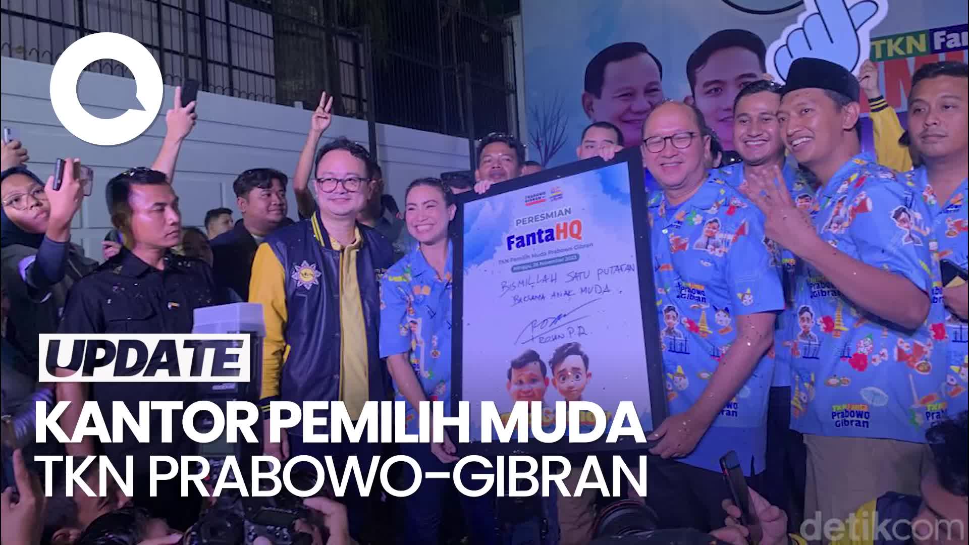Kantor Tkn Pemilih Muda Prabowo Gibran Diresmikan Dekat Markas Pdip