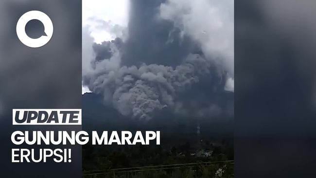 Penampakan Erupsi Gunung Marapi!