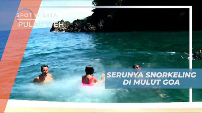 Seru-seruan Snorkeling di Bawah Mulut Goa Sarang, Pulau Weh