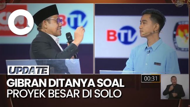 Cak Imin Tanya soal Proyek di Solo, Gibran: Saya Tahu Arahnya ke Mana