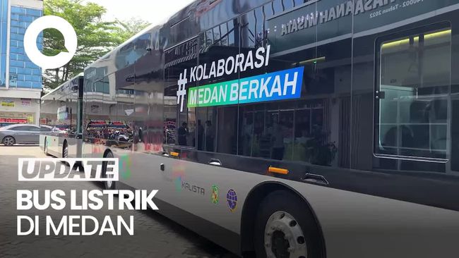 Bus Listrik Mulai Mengaspal di Medan, Ini Jadwal dan Rutenya