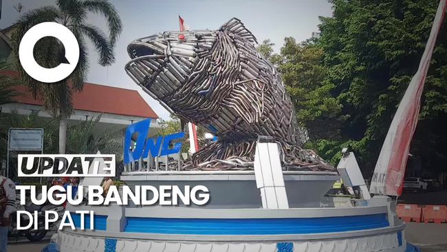 Penampakan Ikon Baru di Pati, Terbuat dari Ribuan Knalpot Brong