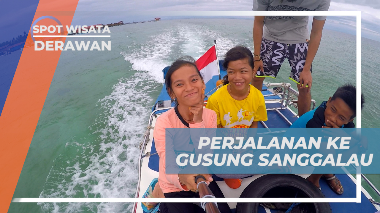 Menikmati Perjalanan Laut Menuju Pulau Gusungan Sanggalau, Derawan
