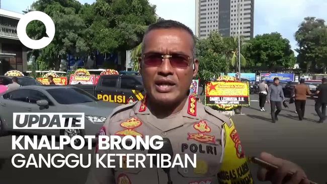 Polisi Bakal Sanksi Tilang Pemotor Pakai Knalpot Brong