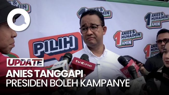 Jokowi Sebut Presiden Boleh Kampanye, Anies Singgung soal Sikap Negarawan Jokowi Sebut Presiden Boleh Kampanye, Anies Singgung soal Sikap Negarawan