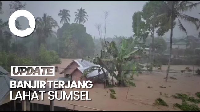 Penampakan Banjir di Lahat Rendam Sejumlah Rumah Warga