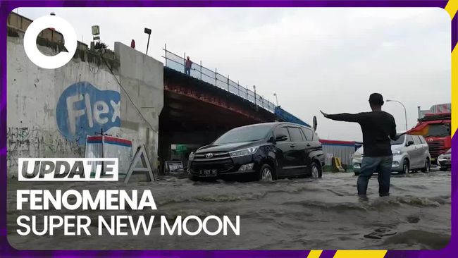 Ada Fenomena Super New Moon 10 Maret, BMKG Ingatkan Waspada Banjir Rob