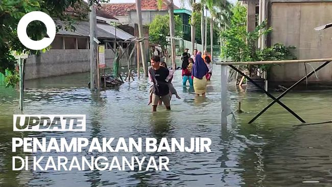 Banjir Karanganyar Rendam Permukiman Wonoketingal, Ketinggian Air Capai 40 Cm