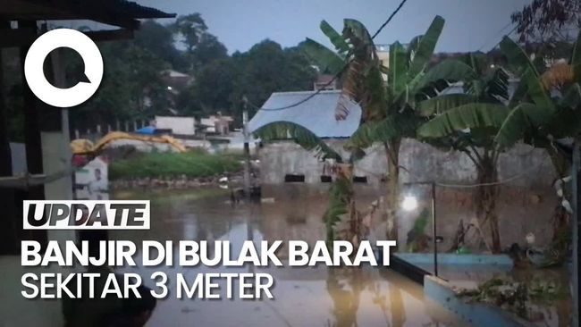 Pertama Kali Banjir di Bulak Barat Depok Sekitar 3 Meter