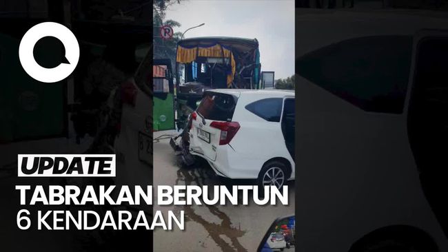 4 Orang Terluka dalam Tabrakan Beruntun di Jalan Transyogi Bogor