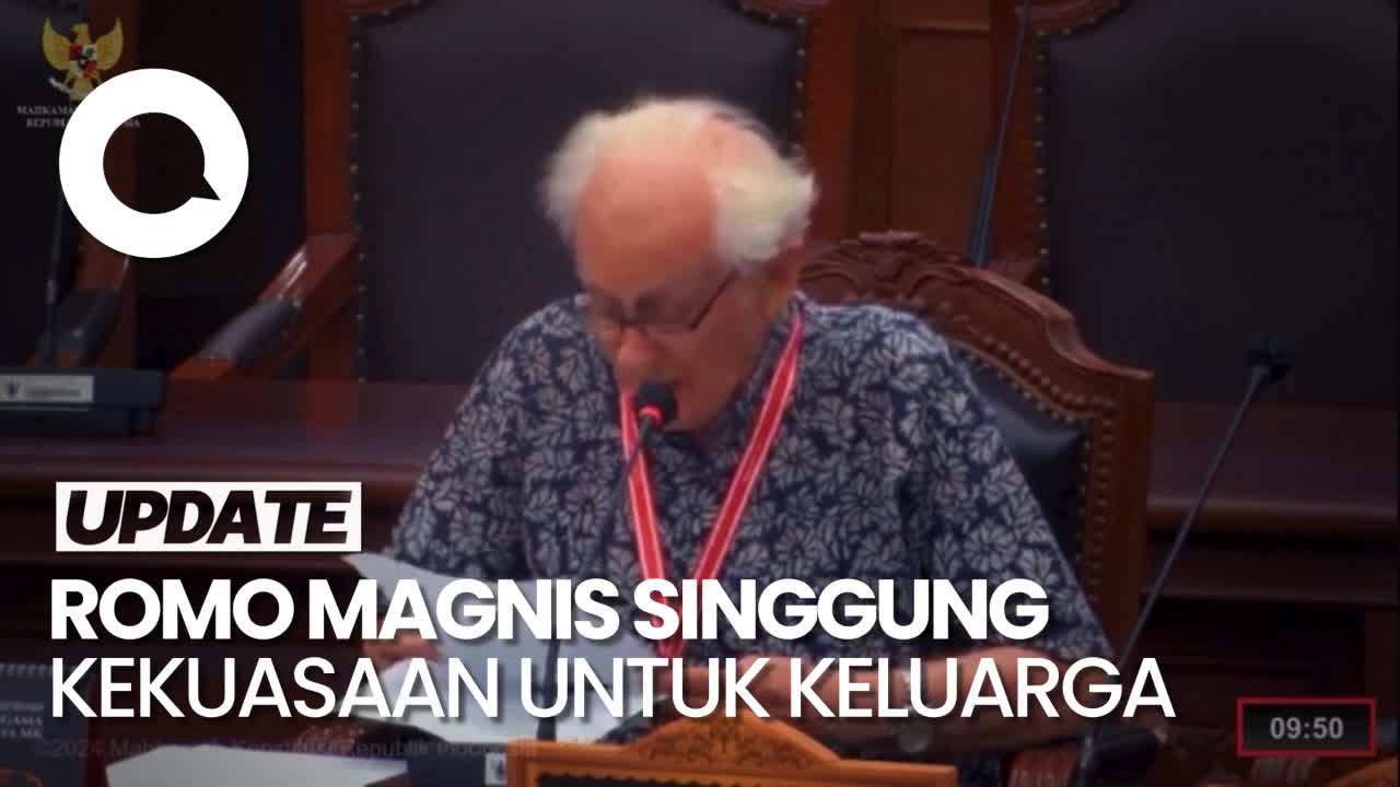 Romo Magnis: Kalau Presiden Pakai Kekuasaan untuk Keluarga, Itu Memalukan