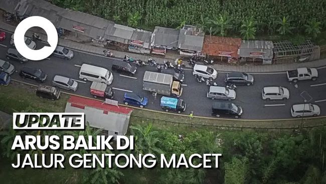 Penampakan Macet Parah di Jalur Gentong Tasikmalaya