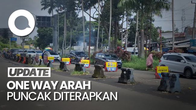 Polisi Terapkan One Way Arah Puncak Bogor Siang Ini